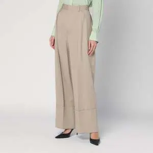 Victoria Beckham Wool Wide-leg Trousers