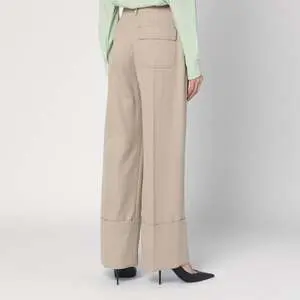Victoria Beckham Wool Wide-leg Trousers