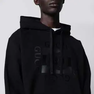 Gucci Cotton Sweatshirt With Tone-on-tone Logo Print