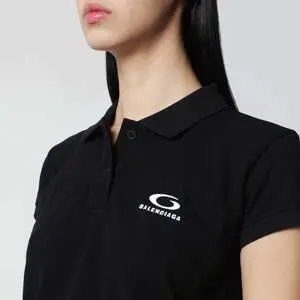 Balenciaga Laurel Classic Polo - Black