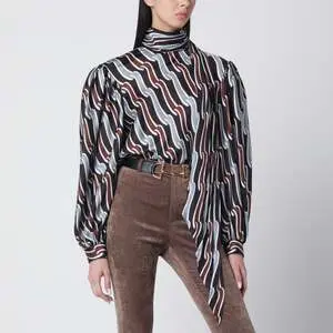 Gucci Printed Silk Twill Blouse