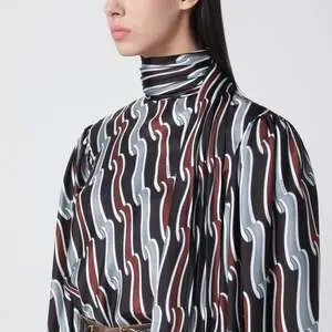 Gucci Printed Silk Twill Blouse