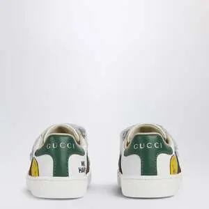 Gucci Ace Leather Sneakers With Mr. Print