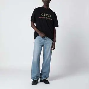 Gucci Loose-fit Washed Denim Jeans