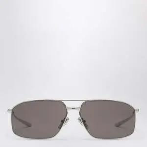 Balenciaga Rectangular Metal Sunglasses - Black