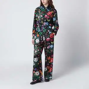 Gucci Silk Twill Shirt With Flora Print
