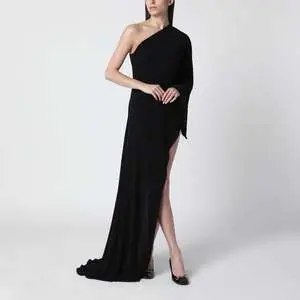 Gucci Long One-shoulder Asymmetrical Viscose Jersey Dress