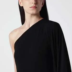 Gucci Long One-shoulder Asymmetrical Viscose Jersey Dress