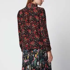 Gucci Printed Silk Shirt With Pussy Bow