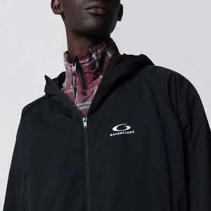 Balenciaga Technical Hooded Track Jacket In Polyamide