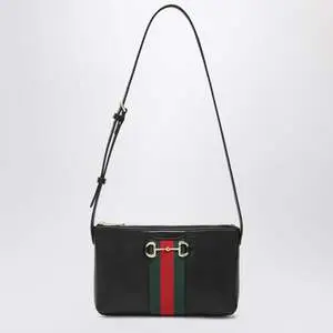 Gucci Leather Mini Horsebit Web Bag