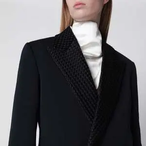 Bottega Veneta Grain De Poudre Wool Tuxedo Jacket