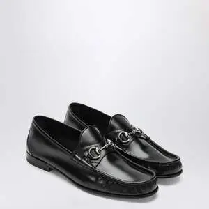 Gucci Lugano Leather Loafers With Silver Horsebit