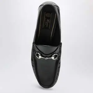 Gucci Lugano Leather Loafers With Silver Horsebit
