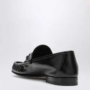 Gucci Lugano Leather Loafers With Silver Horsebit