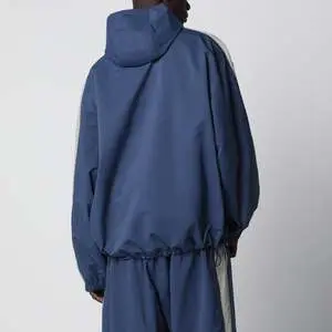 Balenciaga Washed-effect Technical Satin Track Jacket