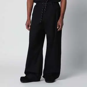 Balenciaga Cotton Twill Chino Trousers - Black