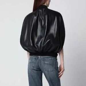 Balenciaga Leather Bomber Jacket