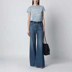 Valentino Garavani Panther Lady Cotton T-shirt - Grey