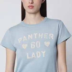 Valentino Garavani Panther Lady Cotton T-shirt - Grey
