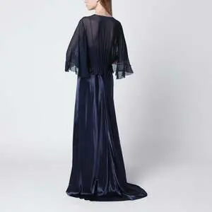 Alberta Ferretti Ruched Long Dress