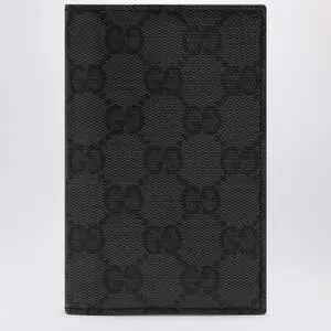 Gucci Essence Classic Card Holder In Gg Fabric - Black