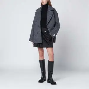 Calvin Klein Double-breasted Houndstooth Coat