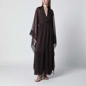 Alberta Ferretti Long Silk Dress