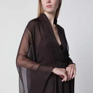 Alberta Ferretti Long Silk Dress
