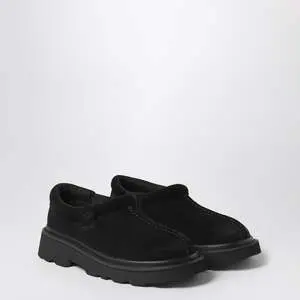 UGG Tasman Lug Slip On Suede Shoes - Black