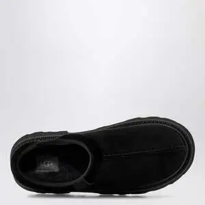 UGG Tasman Lug Slip On Suede Shoes - Black