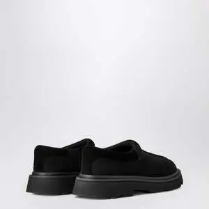 UGG Tasman Lug Slip On Suede Shoes - Black