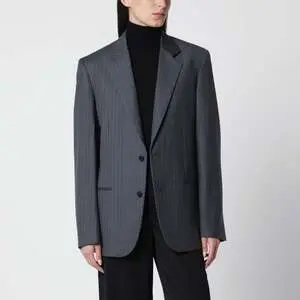 Gucci Azure Pinstripe Wool Blazer