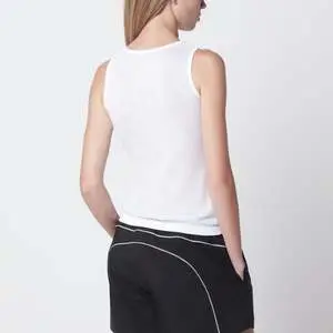 Balenciaga Embroidered Cotton-blend Knit Tank Top