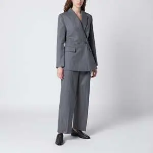 ANINE BING Tiphaine Blazer In Pinstripe Fabric