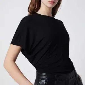 ANINE BING Stretch Viscose Jersey T-shirt