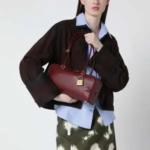 Loewe Amazona 31 Cropped Bag In Shiny Leather - Brown