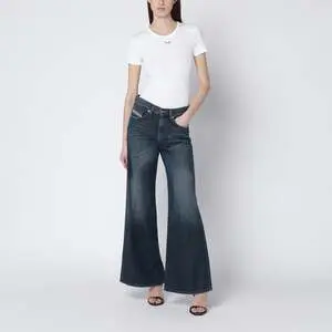 DIESEL® Relaxed Fit Wide Leg Jeans