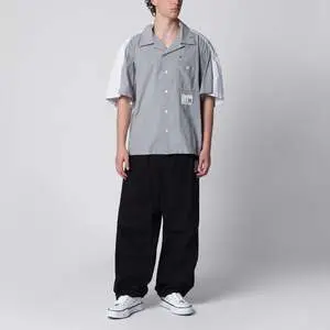 Mihara Yasuhiro Checked Cotton Layered Shirt