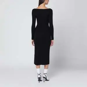 DIESEL® M-oloni Ribbed Midi Dress With Front Cut-out