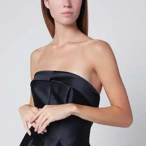 Alberta Ferretti Silk-blend Mikado Evening Dress