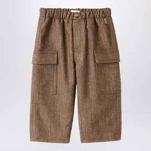 IL GUFO Cotton-blend Cargo Trousers