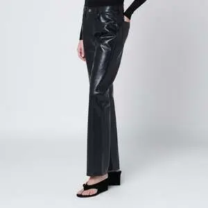 AGOLDE Faux Leather Low Rise Slim Trousers