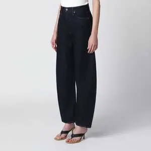 AGOLDE Luna High Rise Pieced Taper Jeans In Indigo Denim - Blue