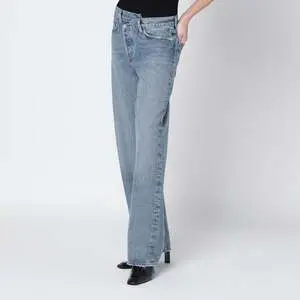 AGOLDE Arc Criss Cross Jeans In Conclusion Wash - Blue