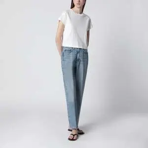 AGOLDE 80's Pleated Jeans In Indigo Denim - Light Blue