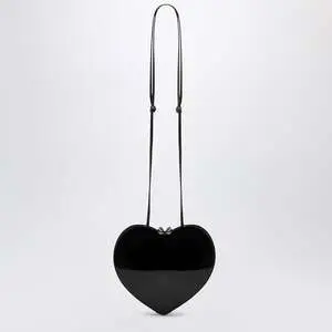Alaïa Le Coeur Patent Leather Heart Bag - Black