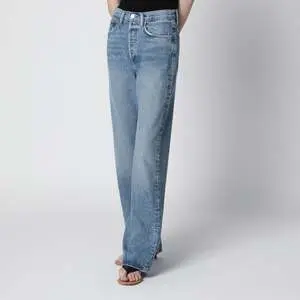 AGOLDE Vintage Loose Jeans In Medium Indigo Denim - Blue