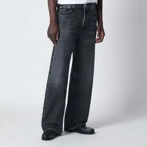 AGOLDE Dark Washed Afton Jeans - Black
