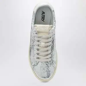 AUTRY Dallas Sequined Lace-up Sneakers - Grey